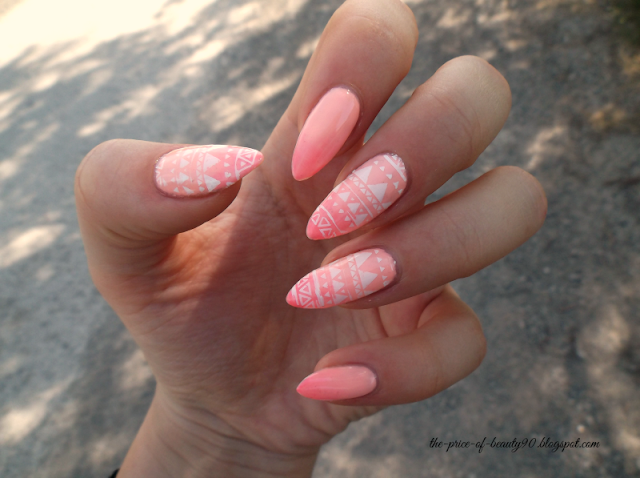 Kosmetyczne różności: Gradient koralowy| Azteckie wzory z 130 i 033 ...