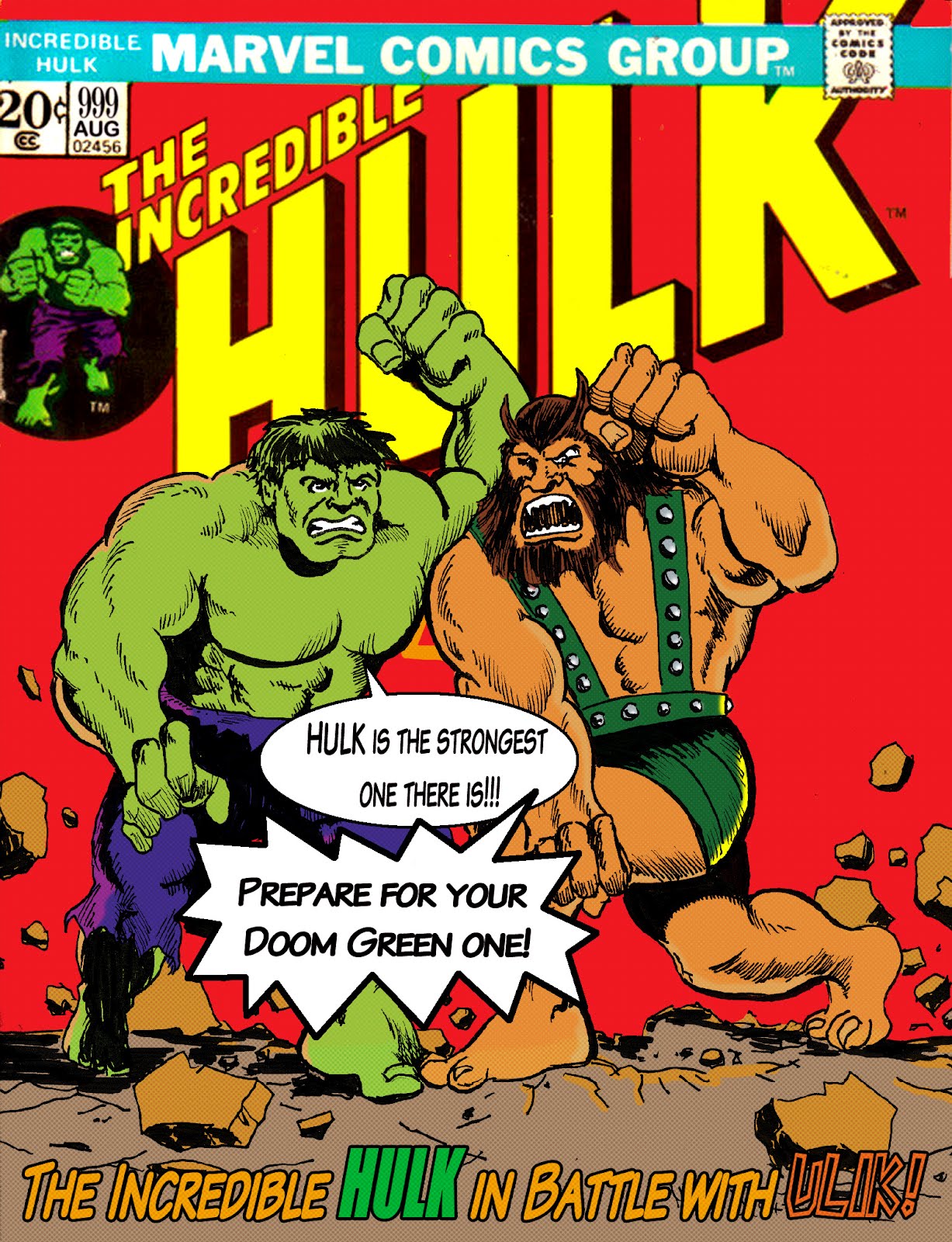 "I LOVE COMIC BOOKS!": The Incredible HULK vs ULIK the Rock Troll!