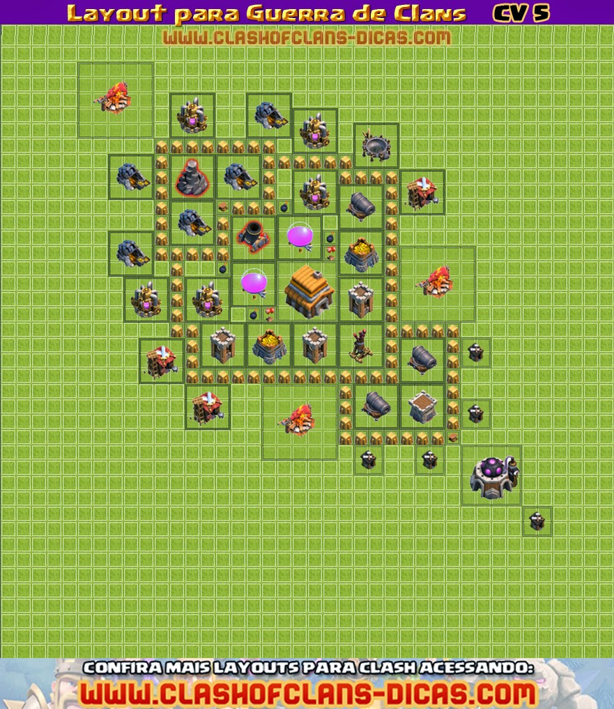 O Jogador: Layouts CV 5 Para GUERRA