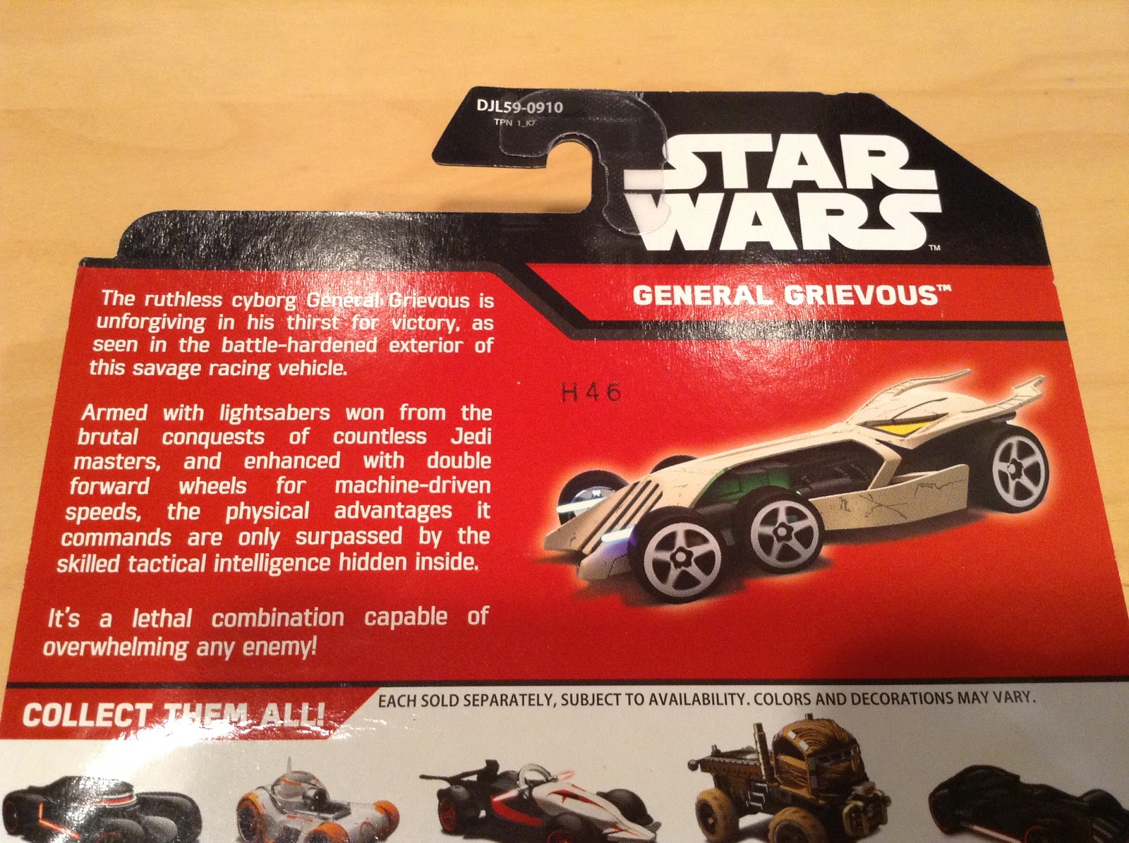 JULIAN'S HOT WHEELS BLOG: General Grievous (Star Wars Character Car)