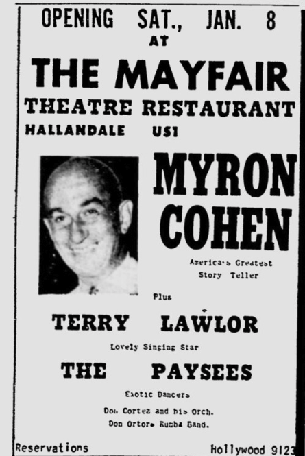 Classic Television Showbiz: The Kate Smith Show with guest Myron Cohen ...