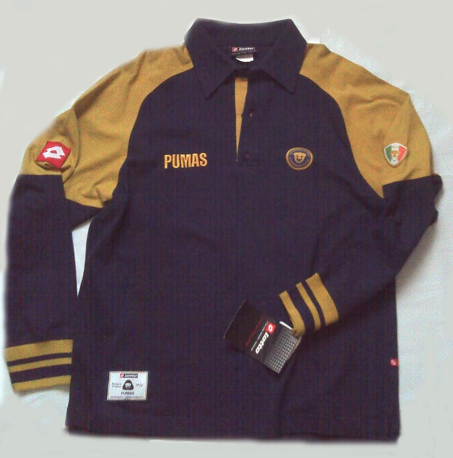 Tienda Rebel USA ®: Playera tipo Polo Pumas UNAM original Lotto