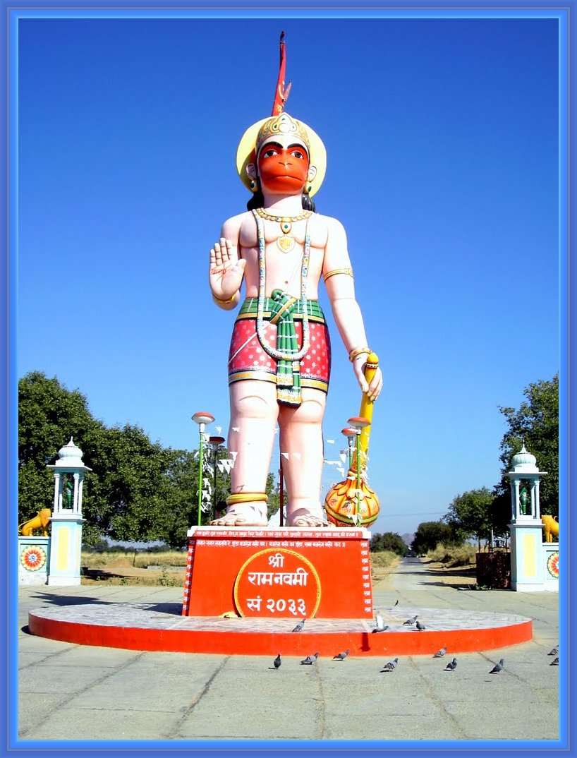 Bajrang Bali Statues-1 (Blog): Rameshwar Dass Baba Ji Ka Mandir