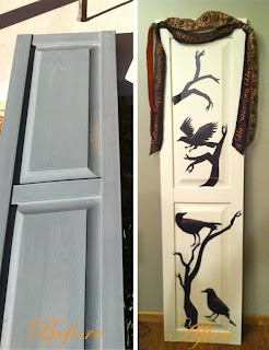 DIY Why Spend More: Vinyl decals on shutter