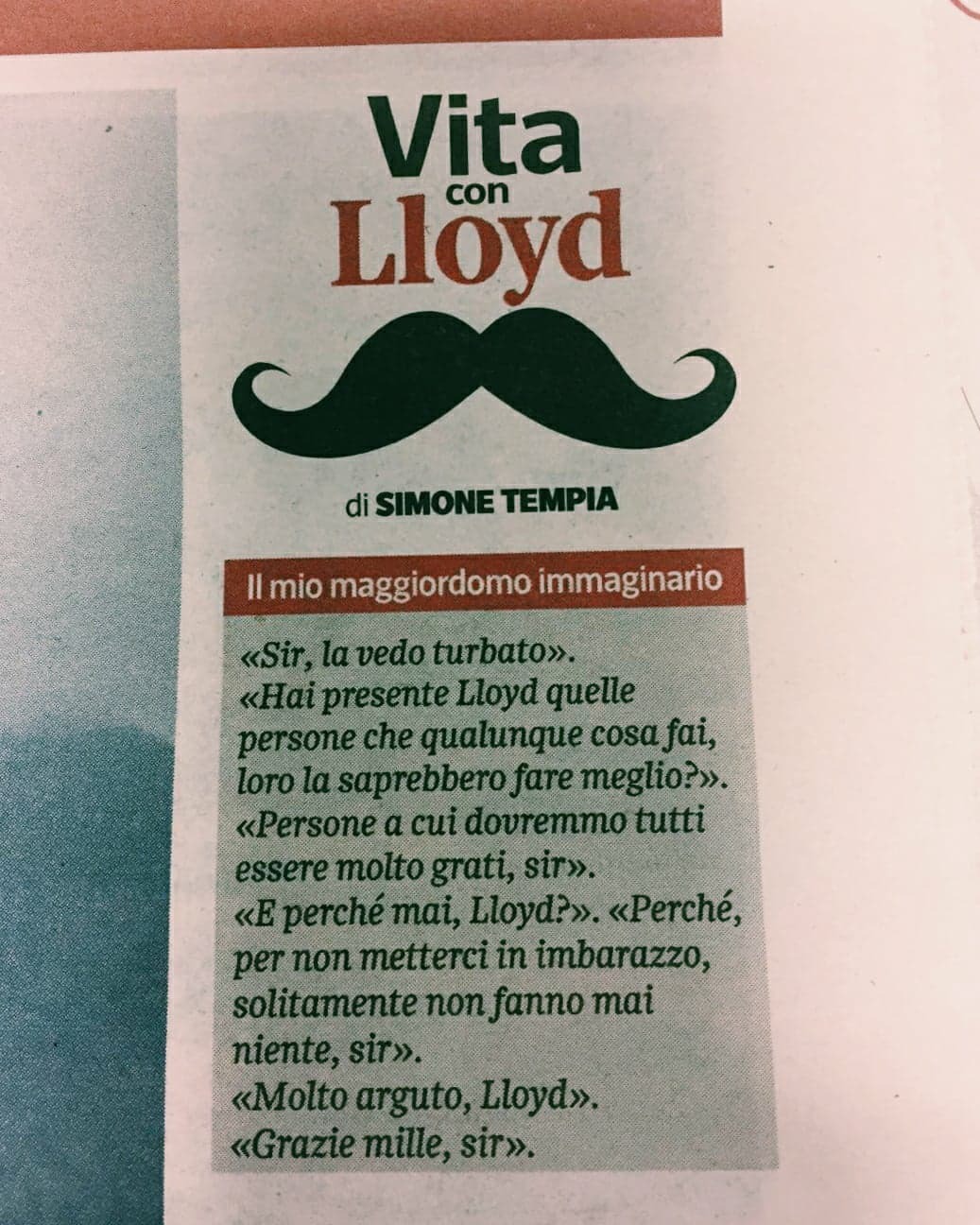 Pedagogica: Simone Tempia, "una vita con Lloyd", Il mio maggiordomo ...