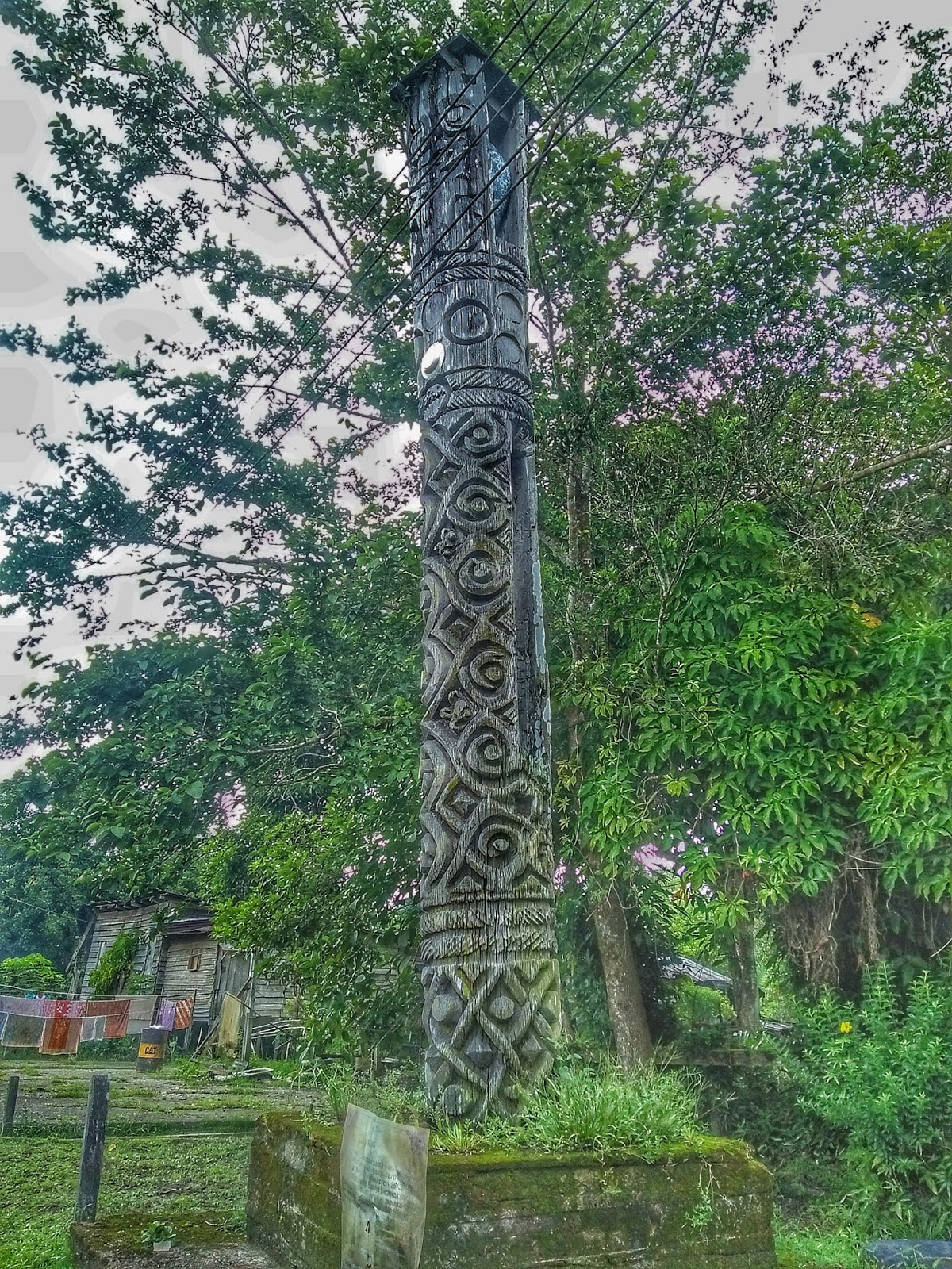 BACKGROUND OF KAMPUNG PANDAN, SEBAUH, BINTULU, SARAWAK, MALAYSIA.