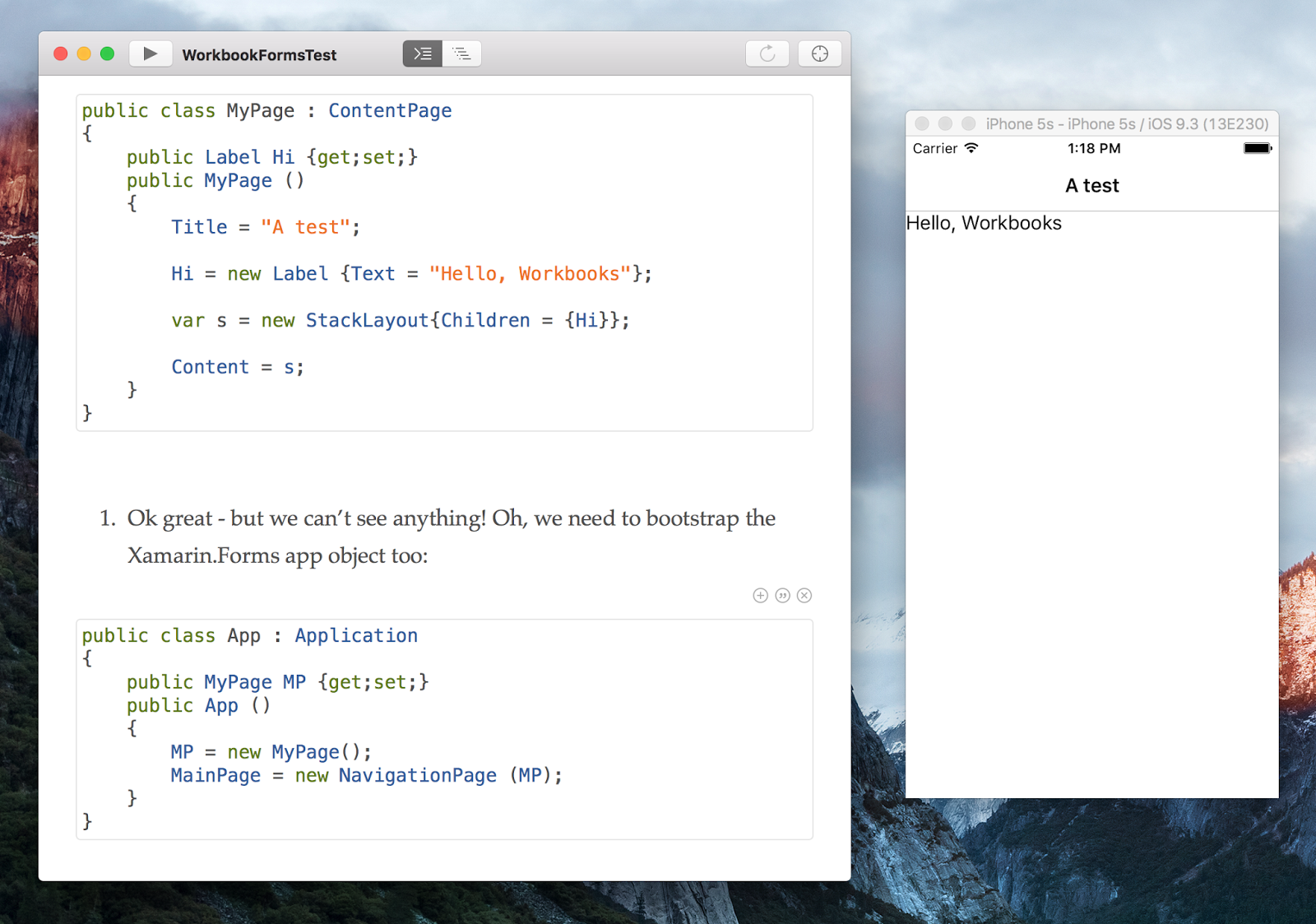 ConceptDev (Craig Dunn's blog): Xamarin.Forms Workbooks