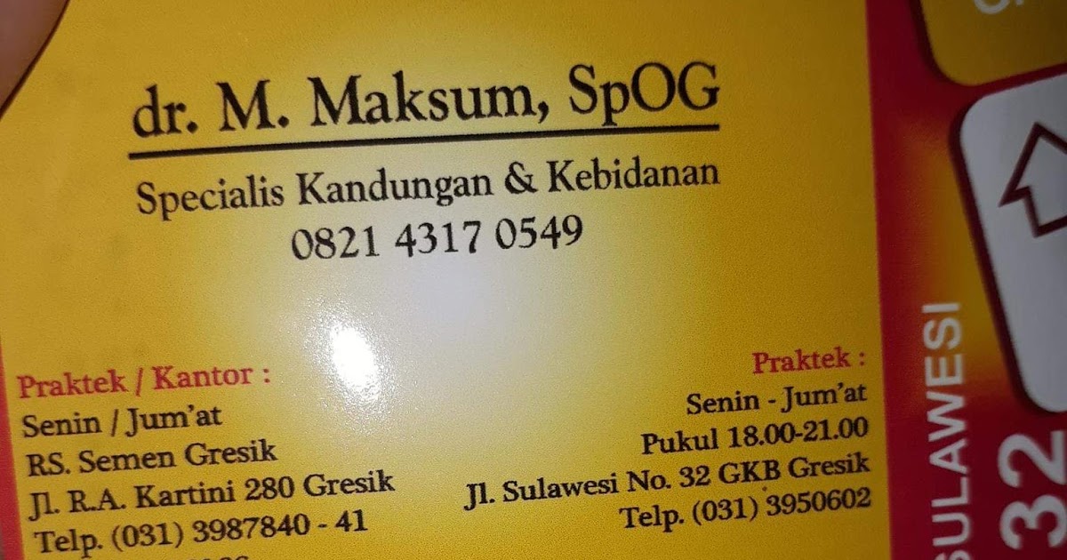 Jadwal Praktek Dokter Spesialis Kandungan Gresik Terbaru Jadwal Praktek Dokter Spesialis Kandungan Gresik Terbaru