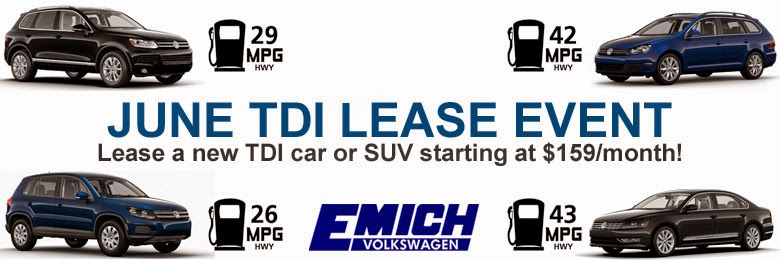 EmichVW Blog: June TDI Lease Event at Emich Volkswagen