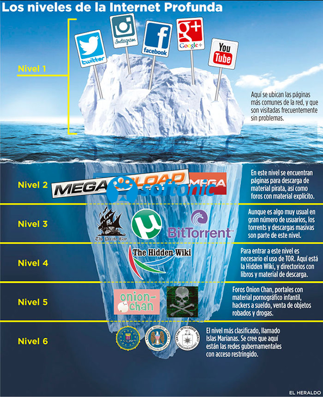 Tesoros de la red: Características de la WEB superficial y la WEB profunda
