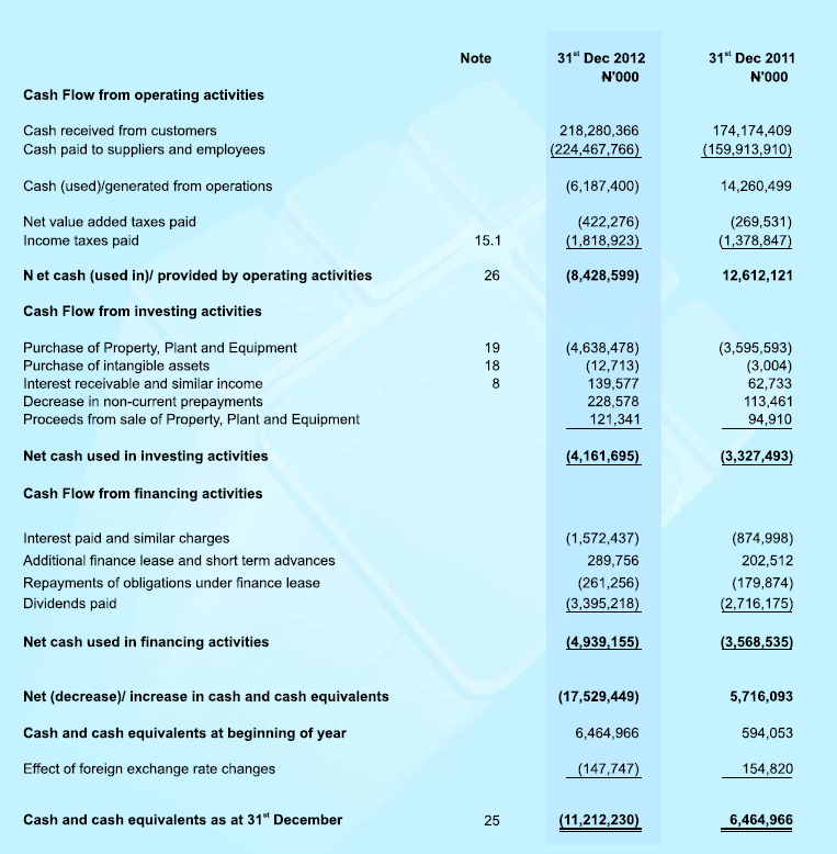 NSE #15: The Cash Flow Statement and Notes | Productivity Tips, MS ...