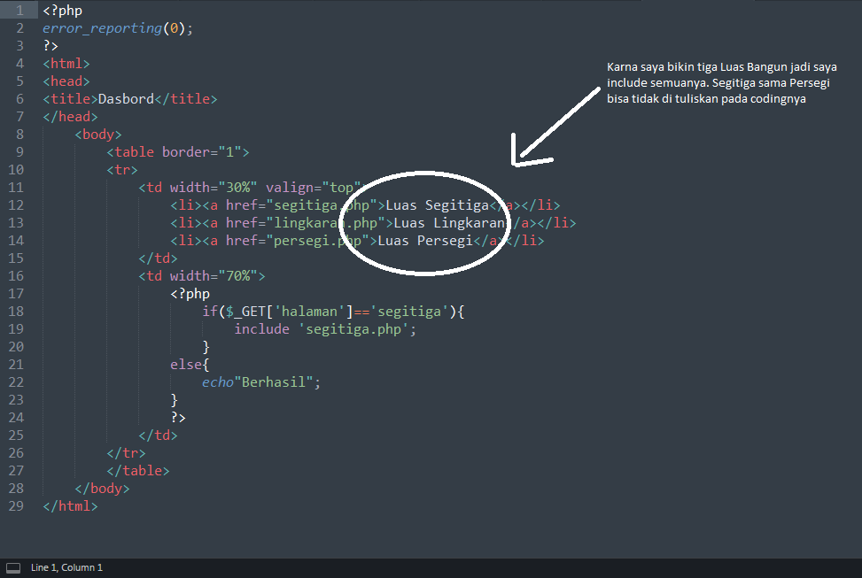 Menghitung Luas Lingkaran dengan PHP - Belajar HTML CSS PHP