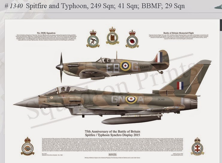 Jet & Prop by FalkeEins: Squadron Prints Lithograph No. 1340 - 75th ...