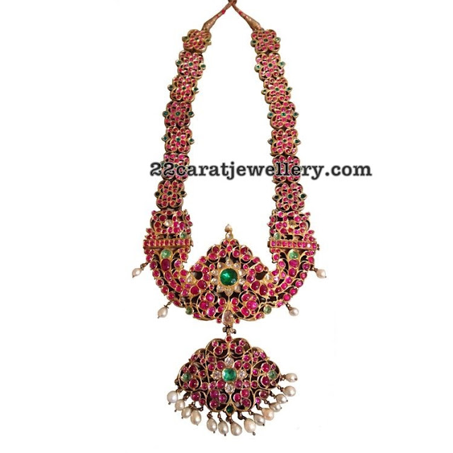 Ruby Floral Long Chain - Jewellery Designs