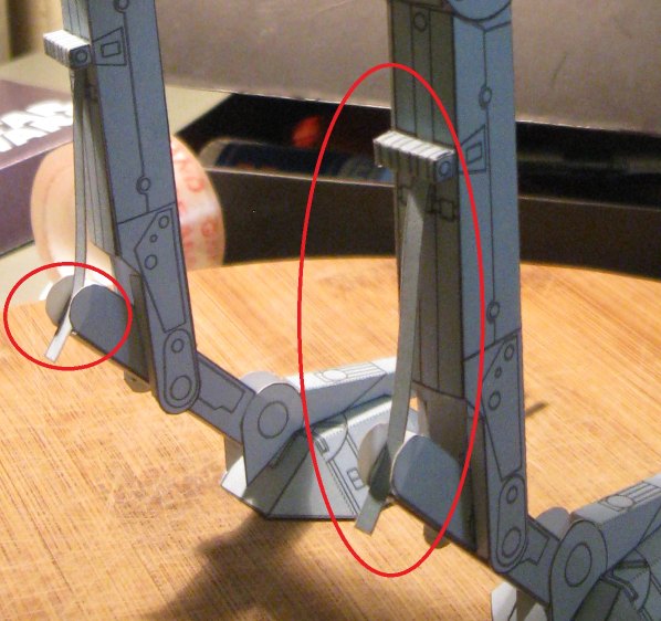 AT-ST - dwunożny łazik zwiadowców Imperium - kartonowo