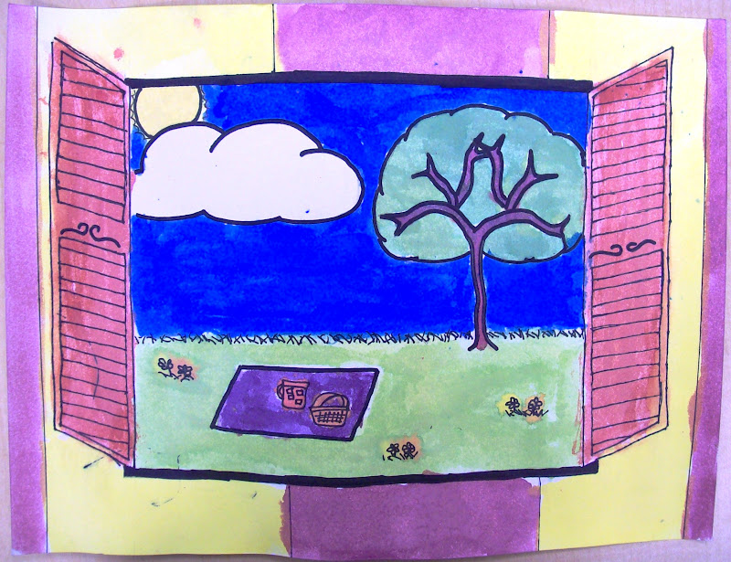 Art at Midway Middle School: Looking Through A Window