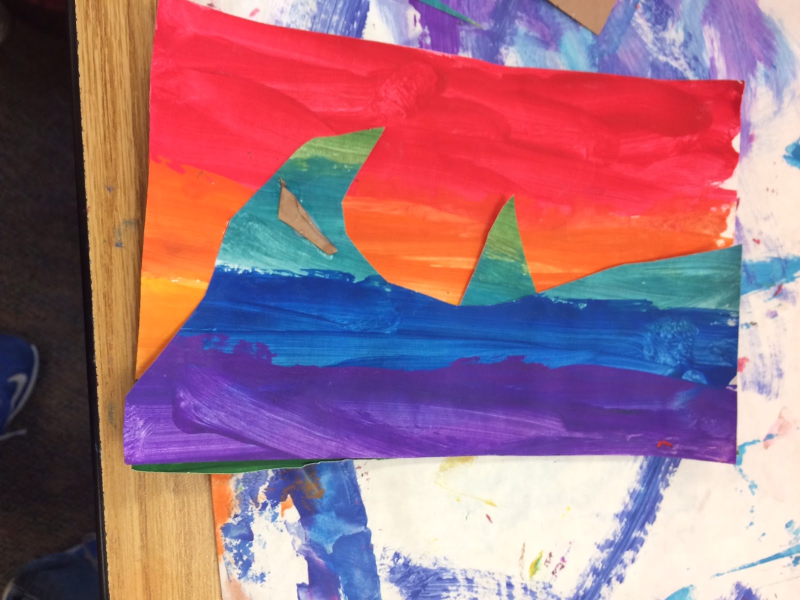 Make A Mark: "The Great Wave" by 2nd Grade inspired by Hokusai