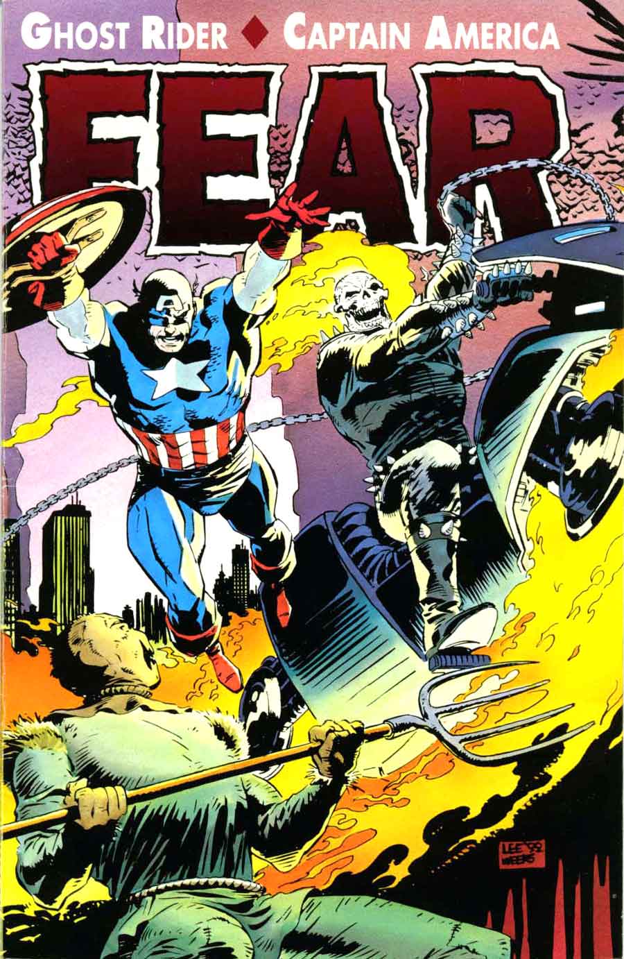 Captain America Ghost Rider: Fear #nn - Al Williamson art - Pencil Ink