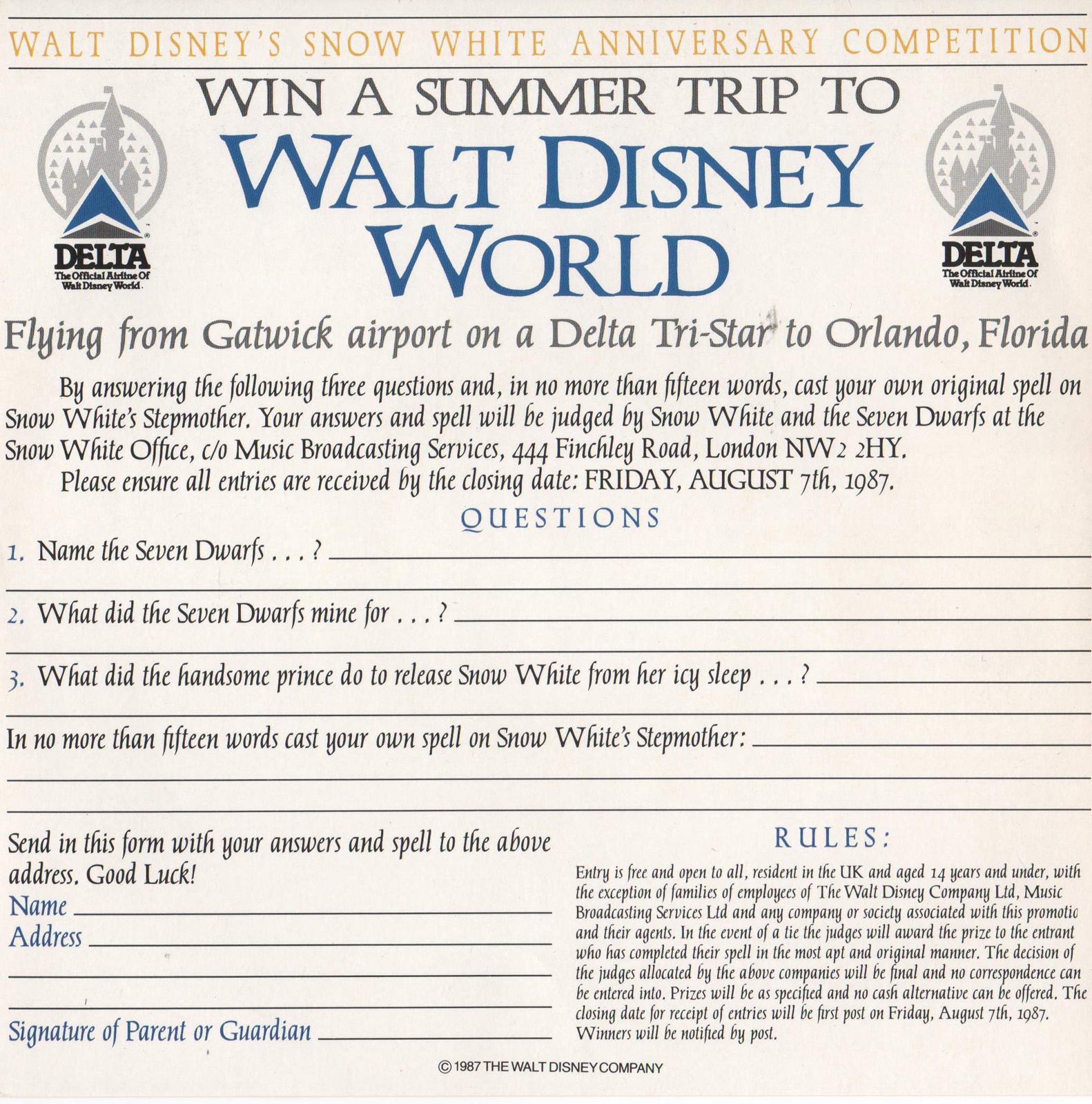 Filmic Light - Snow White Archive: Anna Kipling "50th Anniversary" Record