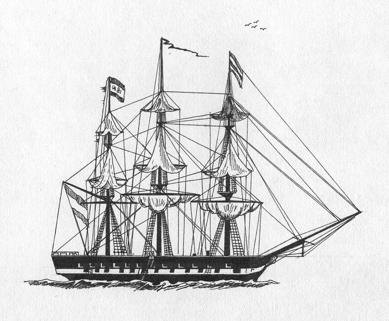WARSHIPSRESEARCH: Dutch frigate ship Baron van der Capellen 1819->1837