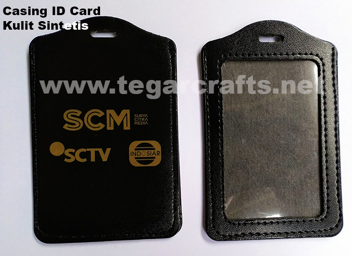 Jual Name Tag Casing ID Card Kulit Kartu Member Untuk Seragam Karyawan ...