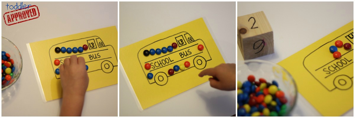 Toddler Approved!: M&M School Bus Math - Back to School Basics