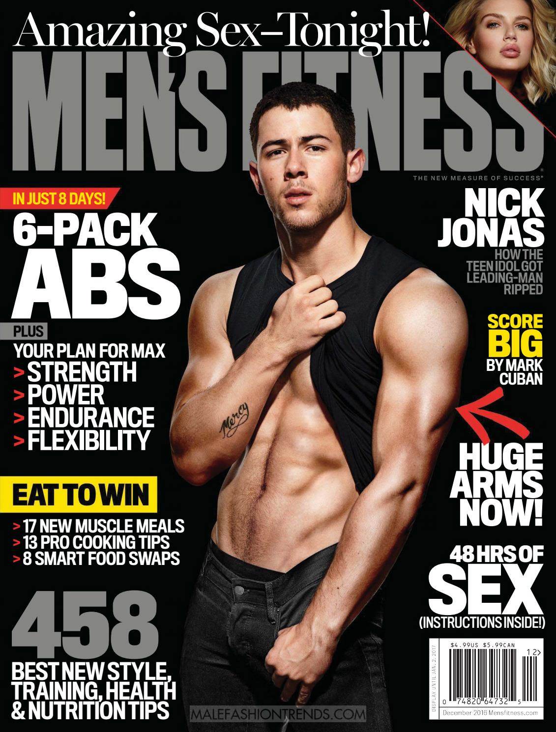 Nick Jonas por Peter Yang para Men's Fitness Magazine