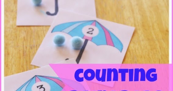 Counting Raindrops Preschool Printable | School Time Snippets
