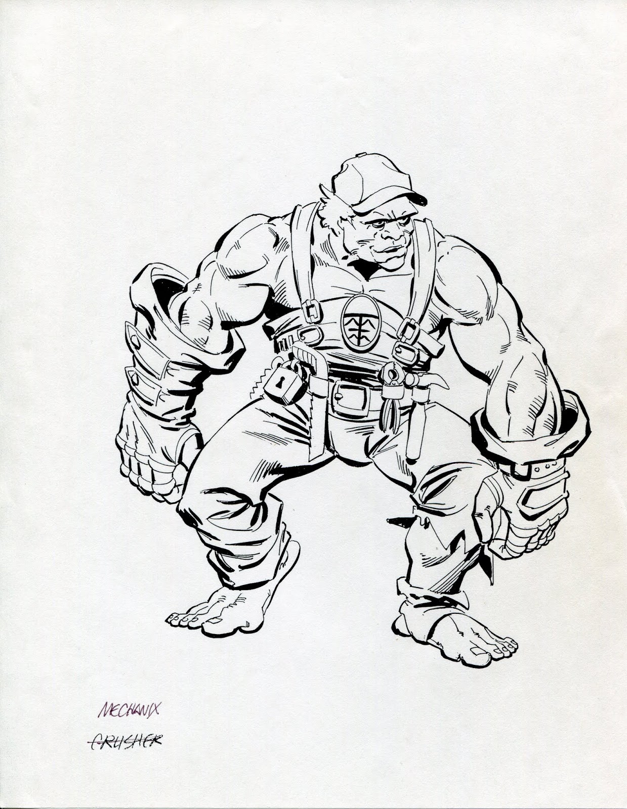 Flooby Nooby: Bionic Six - Concept Art by Alex Toth