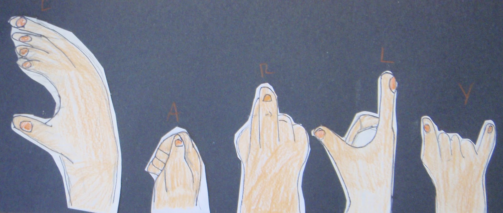 Fayston Elementary Art: Sign Language Hands