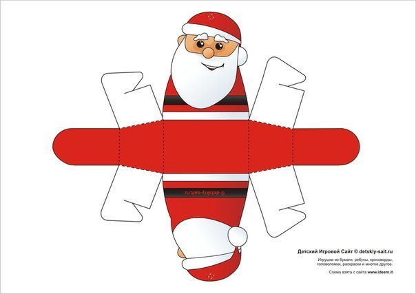 Cute Santa Free Printable Box. - Oh My Fiesta! in english