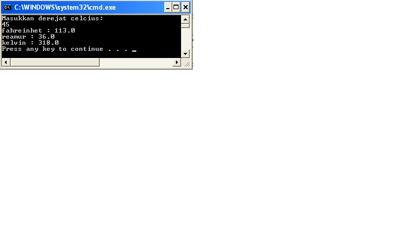Cristal Programming World Contoh Program Konversi Dalam Bahasa Java