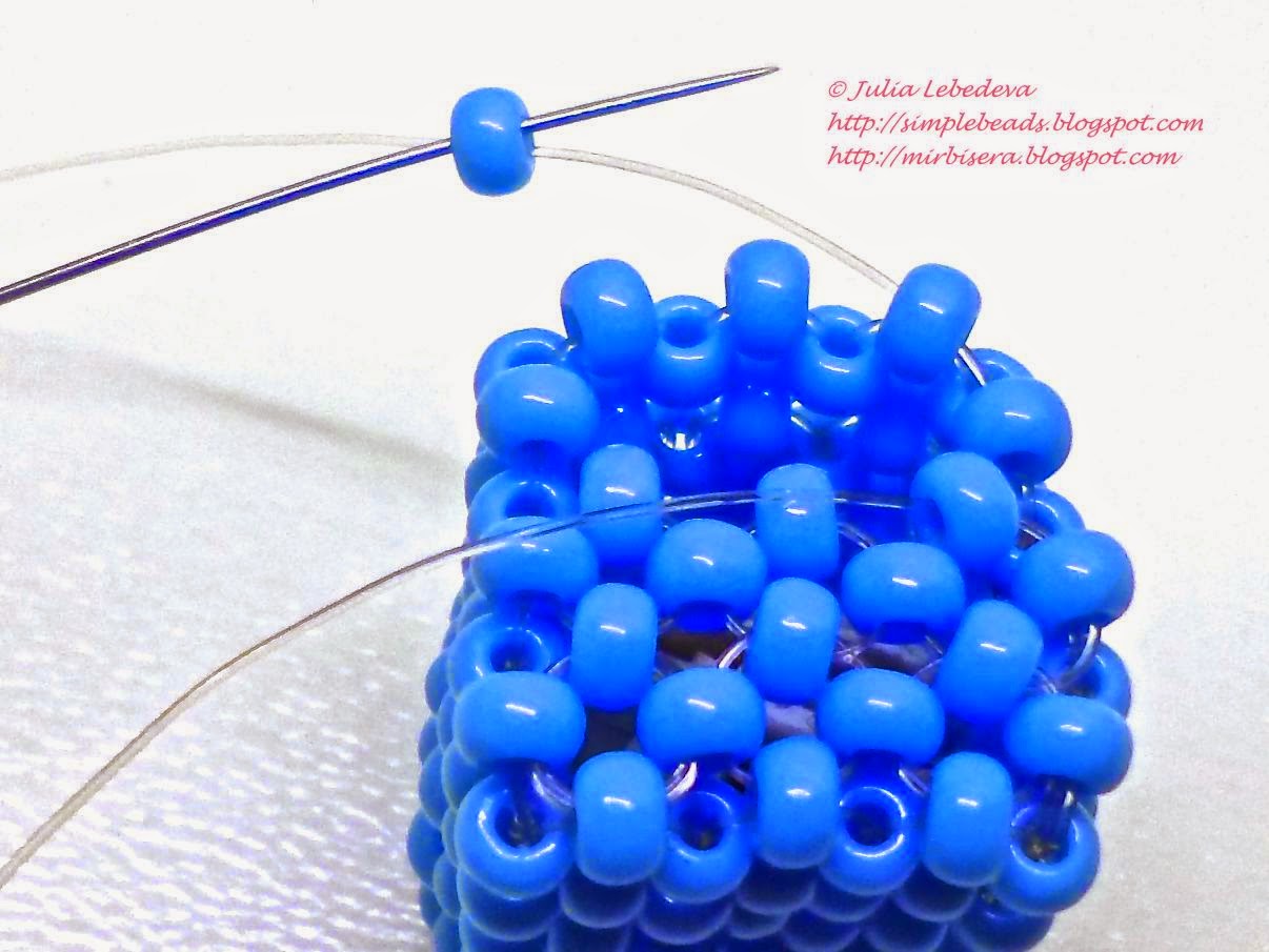 Beading for the very beginners: Basics of Right Angle Weave. Part 2 ...