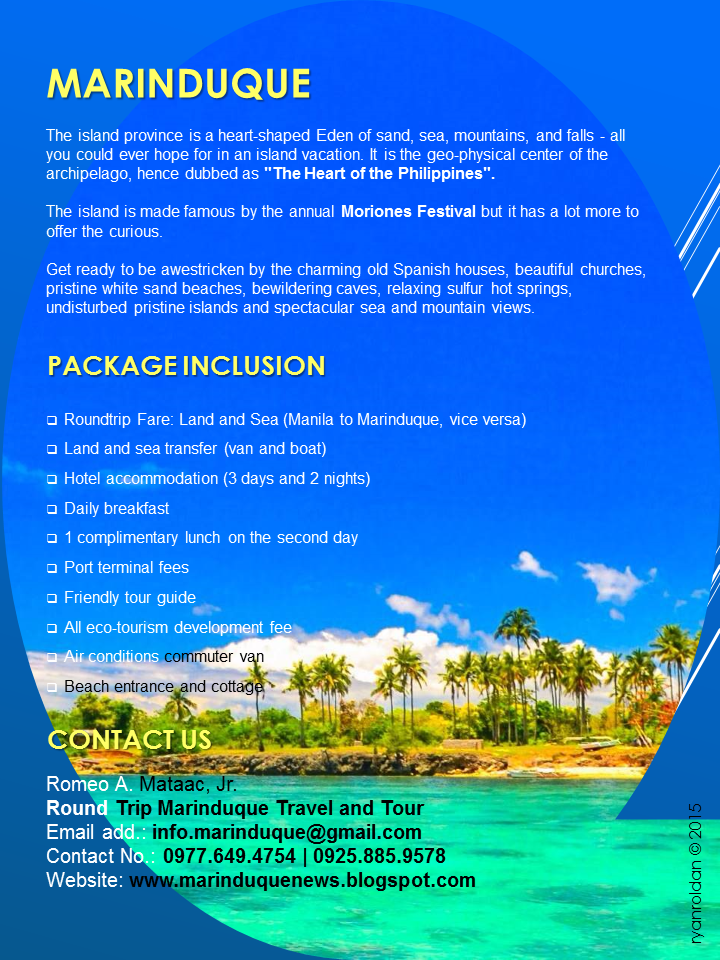 Round Trip Marinduque - MARINDUQUE.GOV.PH