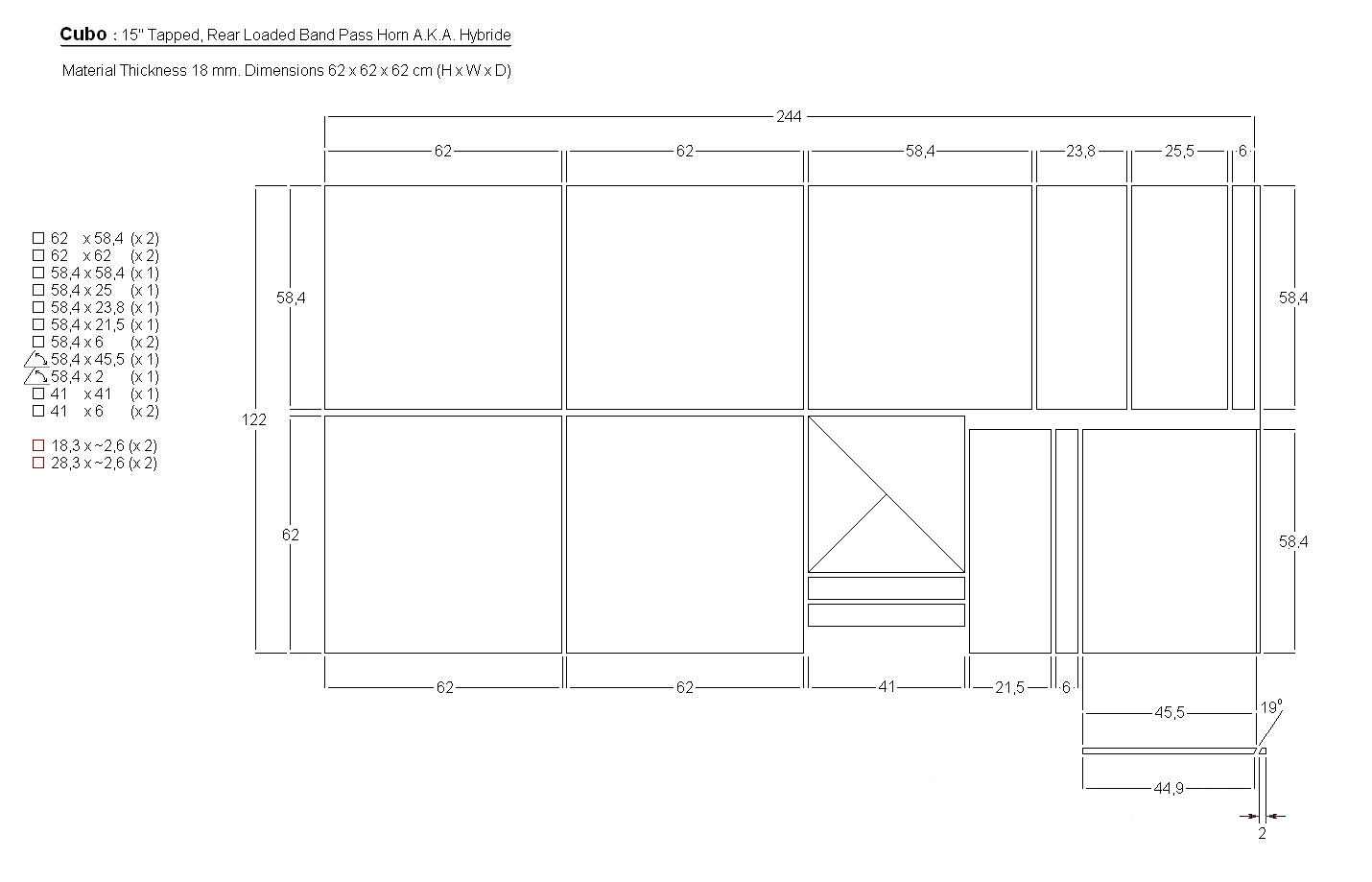 Skema Box Cubo 15 inch