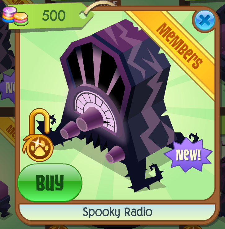 Juniper's Animal Jam Grove: Spooky Radio/ Candy Bowl/ Monster Teeth ...