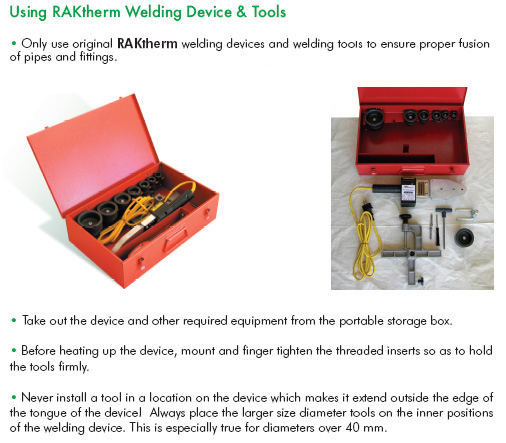 Pipe fitting JOINTING – Raktherm PPR Pipes