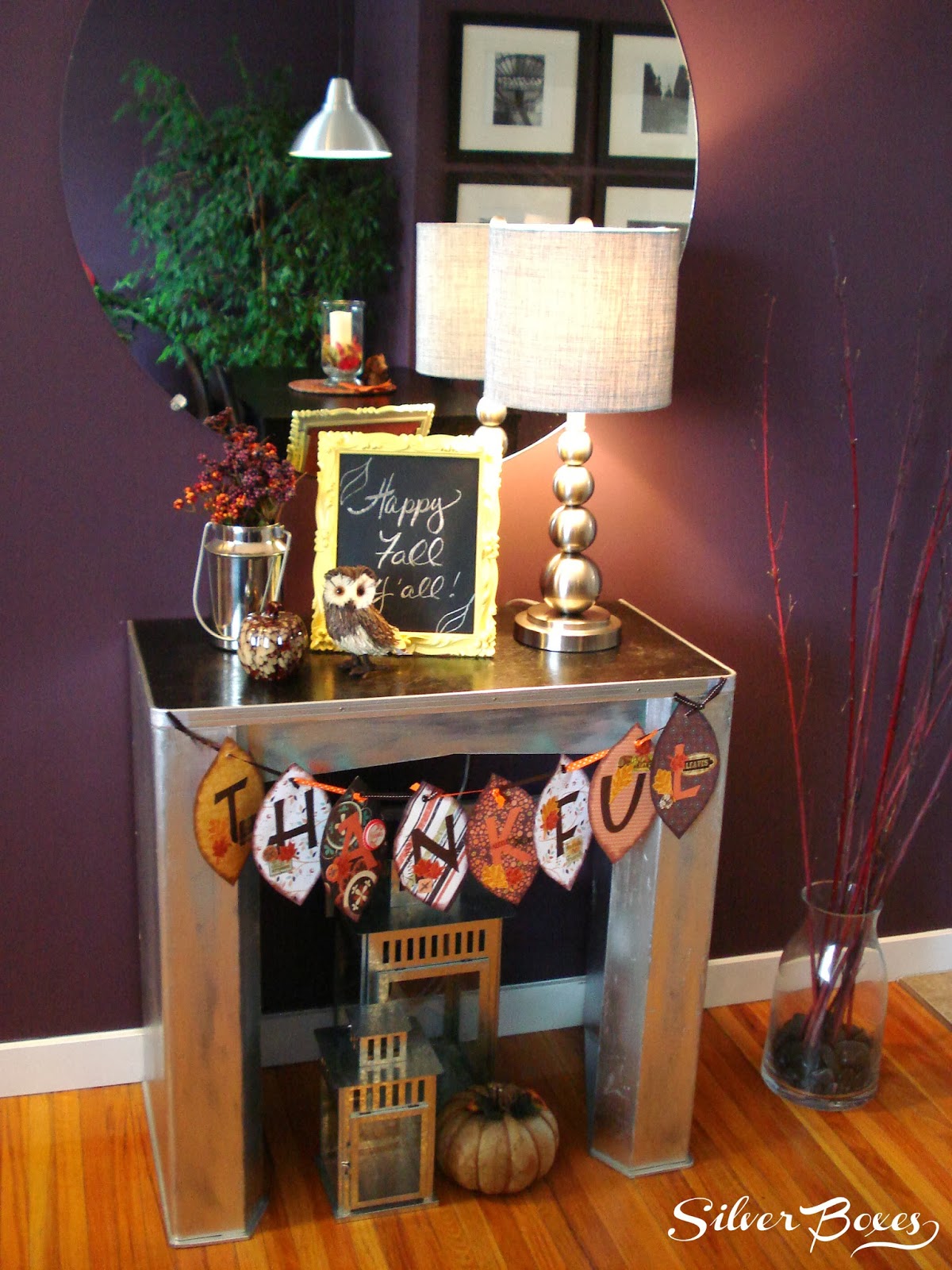 Silver Boxes: Fall Decorating - A Belated Tour