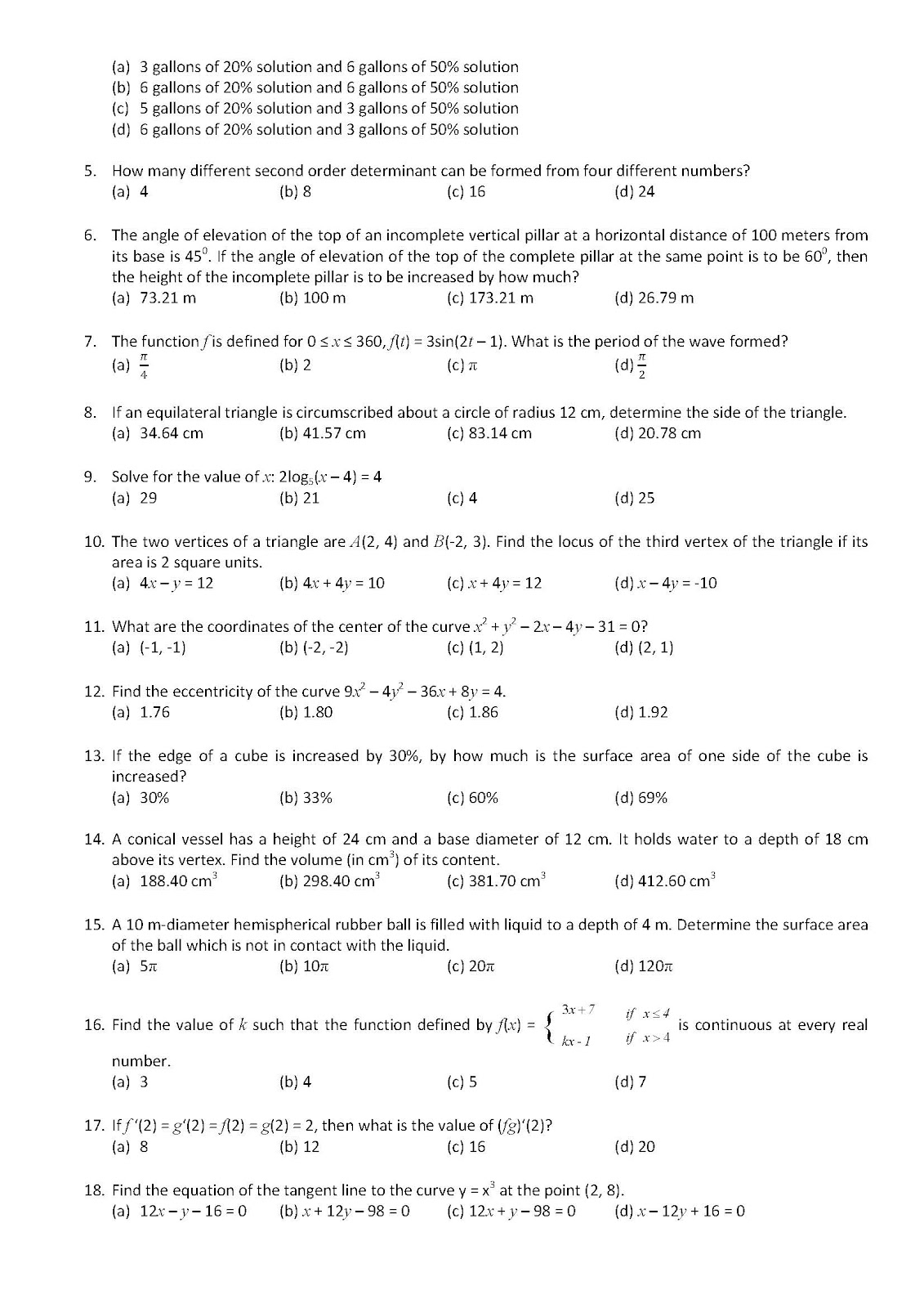 Mapúa Institute of Technology - Old Testaments: MATH23X - Engineering ...