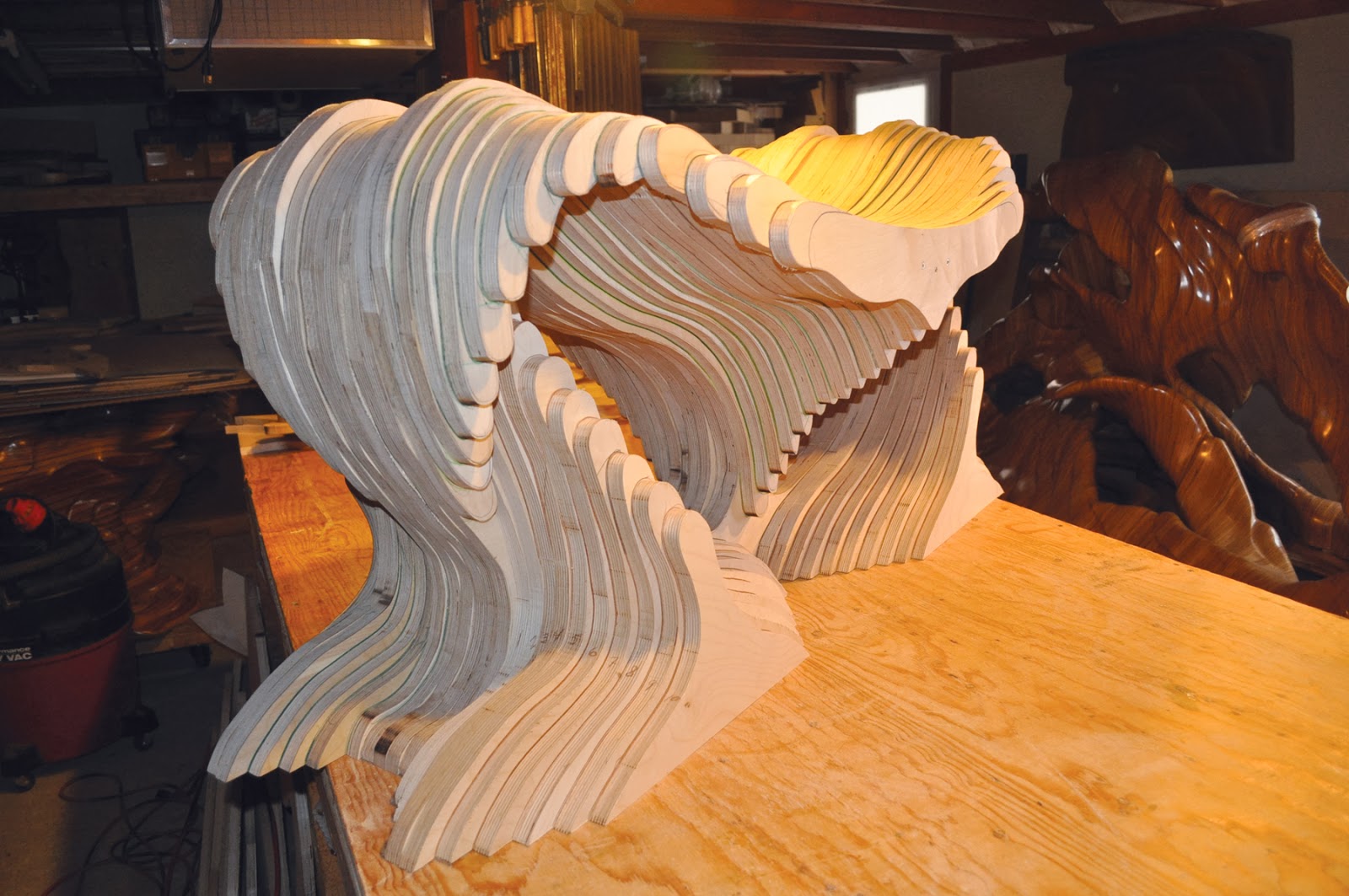 David Knopp Sculpture: Latest work in Progress_2014. Baltic Birch ...