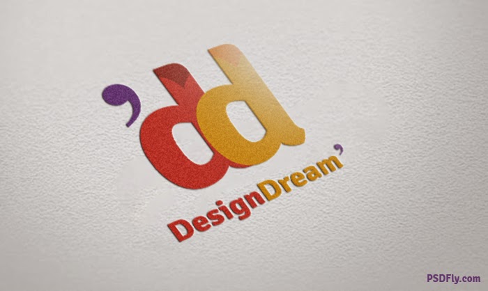 Free PSD Logo Template With Flat Style | PSD Fly | Download Free PSD Files