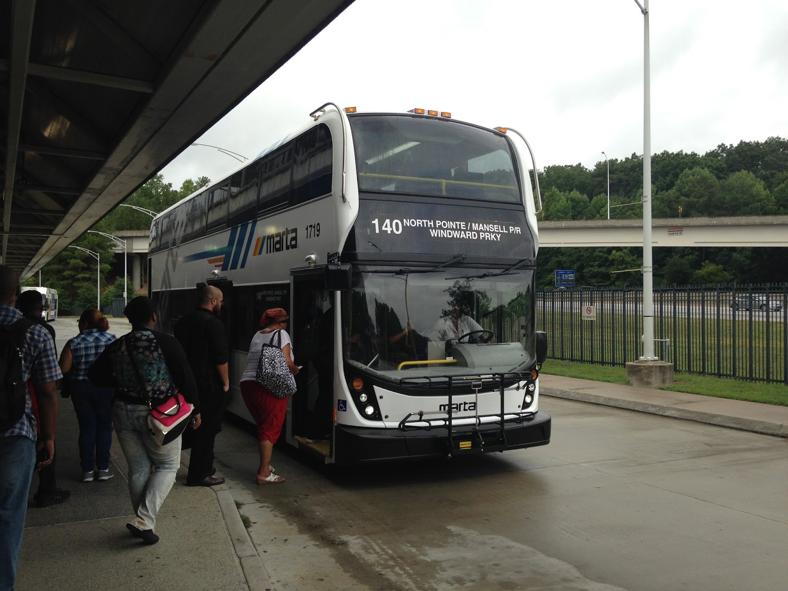Energy Plus Transit: Riding MARTA's double decker bus!