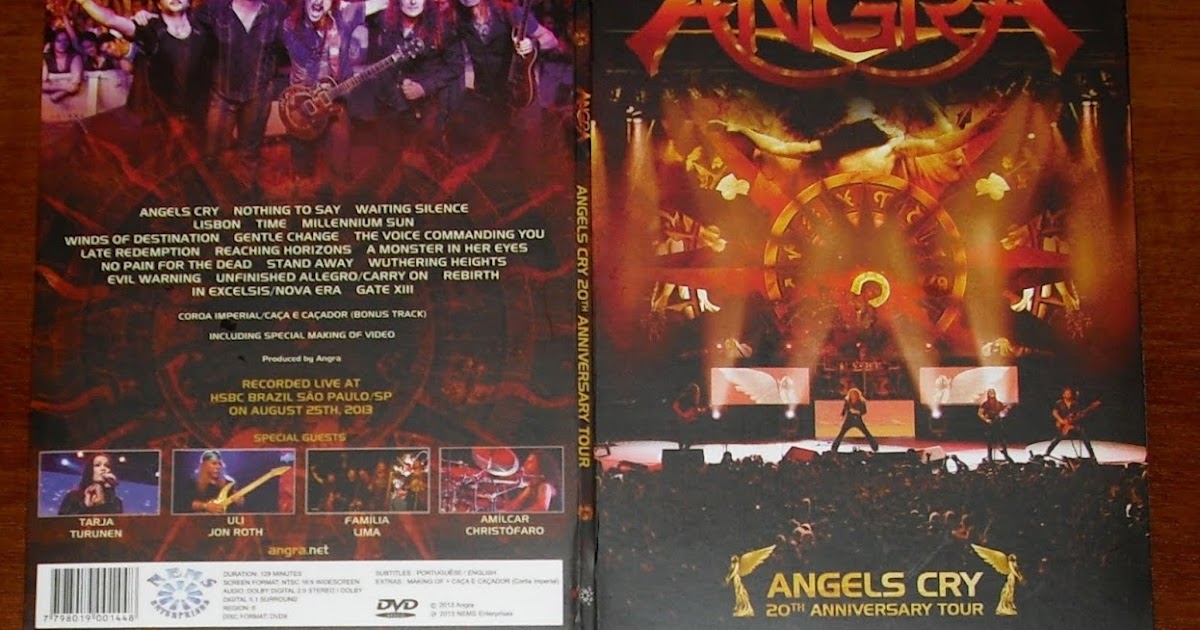 Tarja Turunen Collection: ANGRA - ANGEL'S CRY 20TH ANNIVERSARY TOUR DVD ...