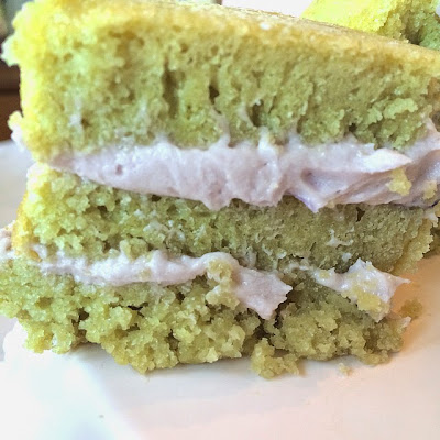 Christina's Cupcakes: Matcha (Green Tea) Cake with Taro Buttercream