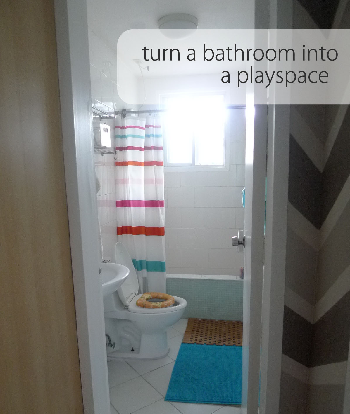 DIY Corporate Mom: Play Spaces: The Bathroom(!)
