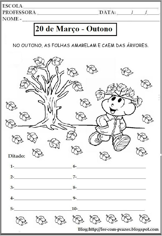 Colaborando com a Educação: 20 de março - Início do Outono