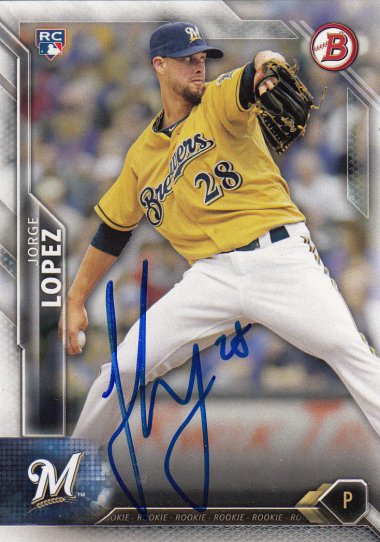 Daily Autograph: Jorge Lopez