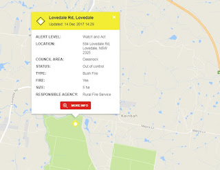 UPDATE: Fire burning at Lovedale now Advice Level - 2NURFM