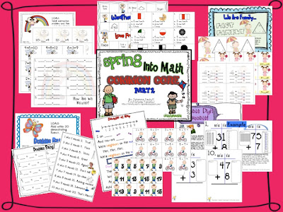 First Grade Fanatic!: NEW...Spring Into Math: Common Core Part 2 and an ...