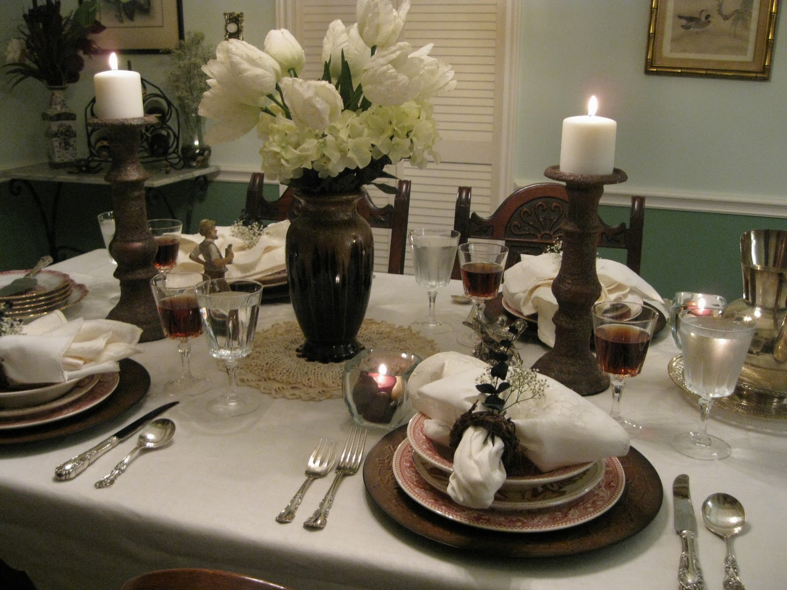 ~Tablescapes By Diane~: ~~~My Family Dinner Tablescapes~~~